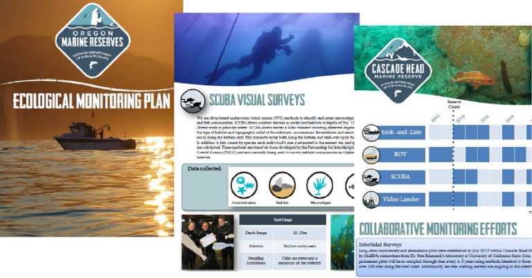 New Ecological Monitoring Plan - Oregon Marine Reserves